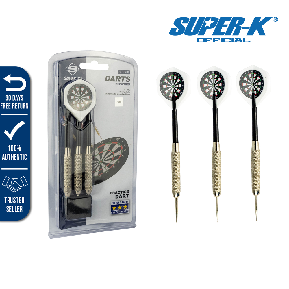 Super-K Brass Practice Darts Club Set 1 pc (SFT-6708) | Shopee Philippines