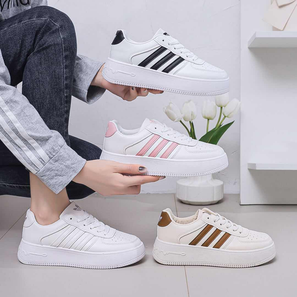 ADI Korean Thick Bottom Fashion Rubber Shoes For Women | Shopee Philippines