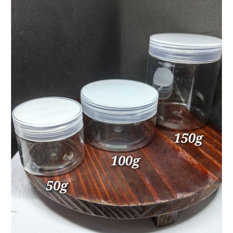 Jar 50g/100g/150g Pet Clear | Shopee Philippines