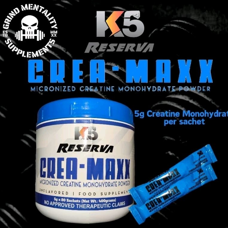 K5 CREA-MAXX CREATINE MONOHYDRATE 10 SACHET | Shopee Philippines