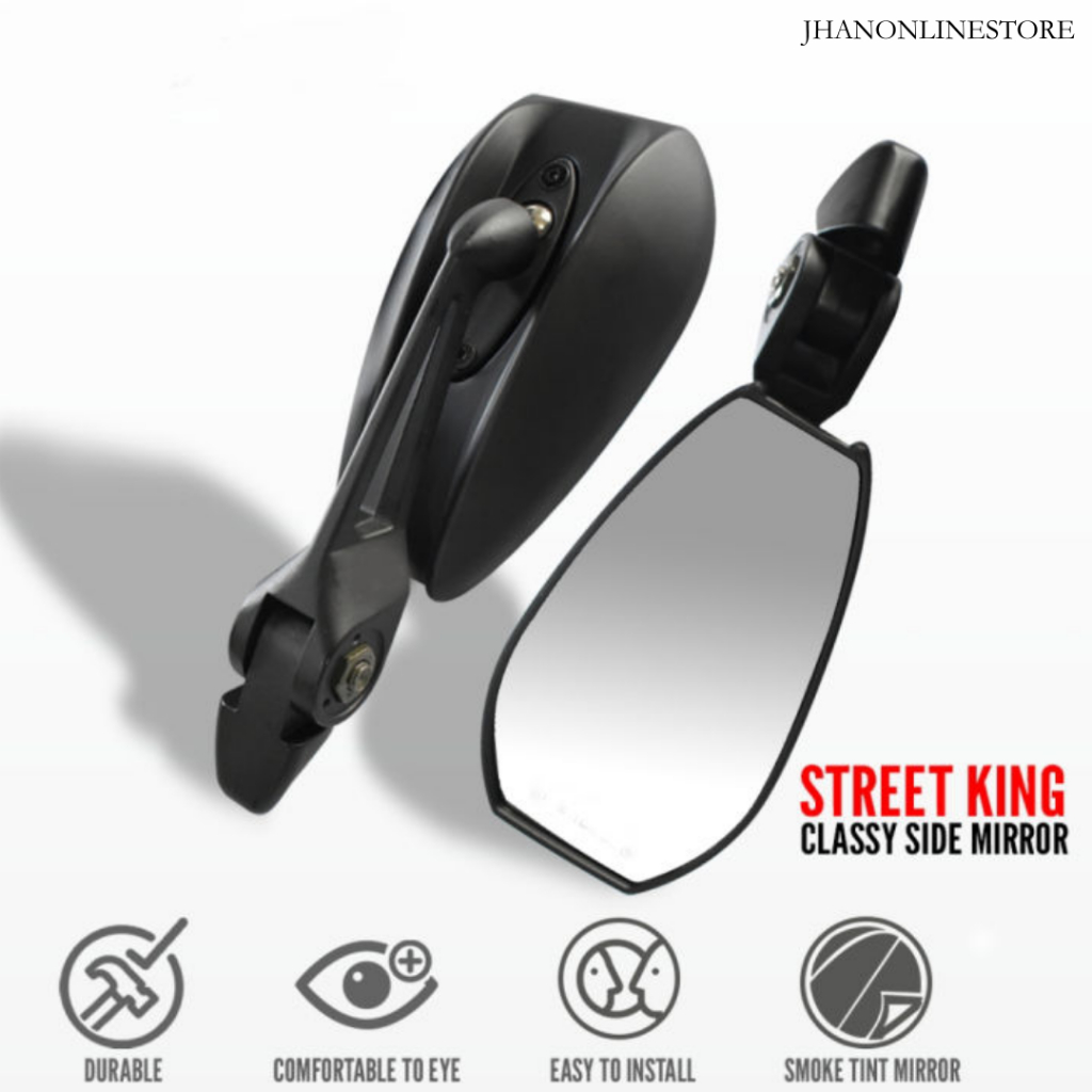 STREET KING SIDE MIRROR ADJUSTABLE REAR VIEW MIRROR MOTORCYCLE | Shopee ...