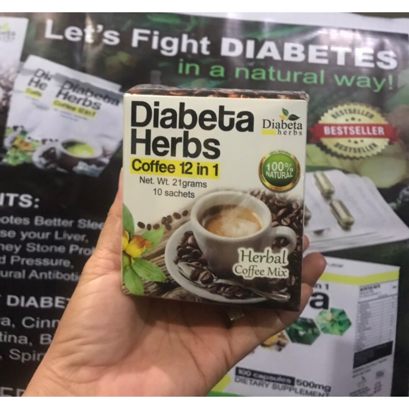 Diabeta Herbs 12n1x10 sachets x 21g Herbal coffee mix 100% Natural ...
