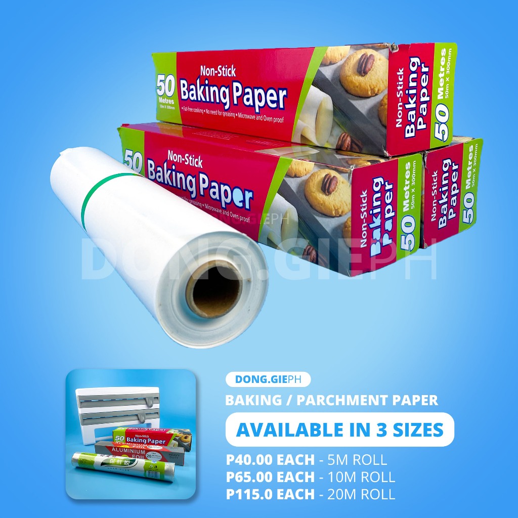 [1 ROLL] Kitchen Baking Paper / Parchment Paper (Greaseproof and Non ...