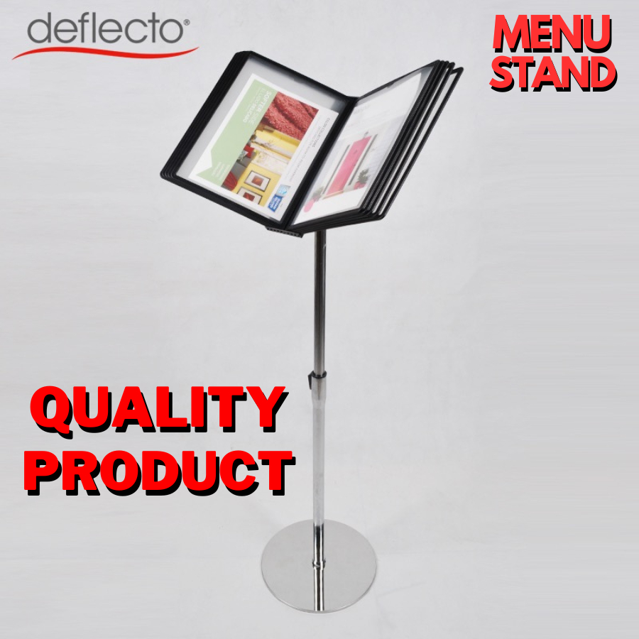 Deflecto Quality Menu Stand Poster Display Stand Aluminum Floor Sign ...