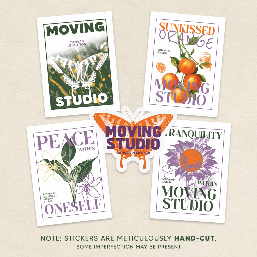 "BOTANICAL' Hand-Cut Vinyl Stickers | MOVING STUDIO | Shopee Philippines