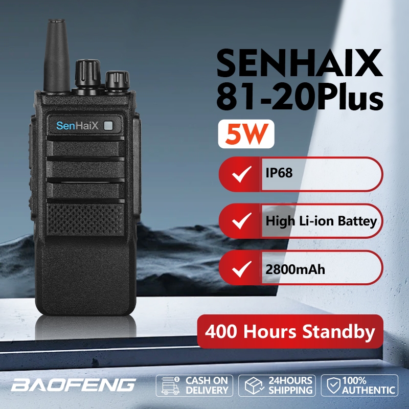 SenHaiX 8120 Waterproof Portable Walkie Talkie UHF Two Way Radio Long ...