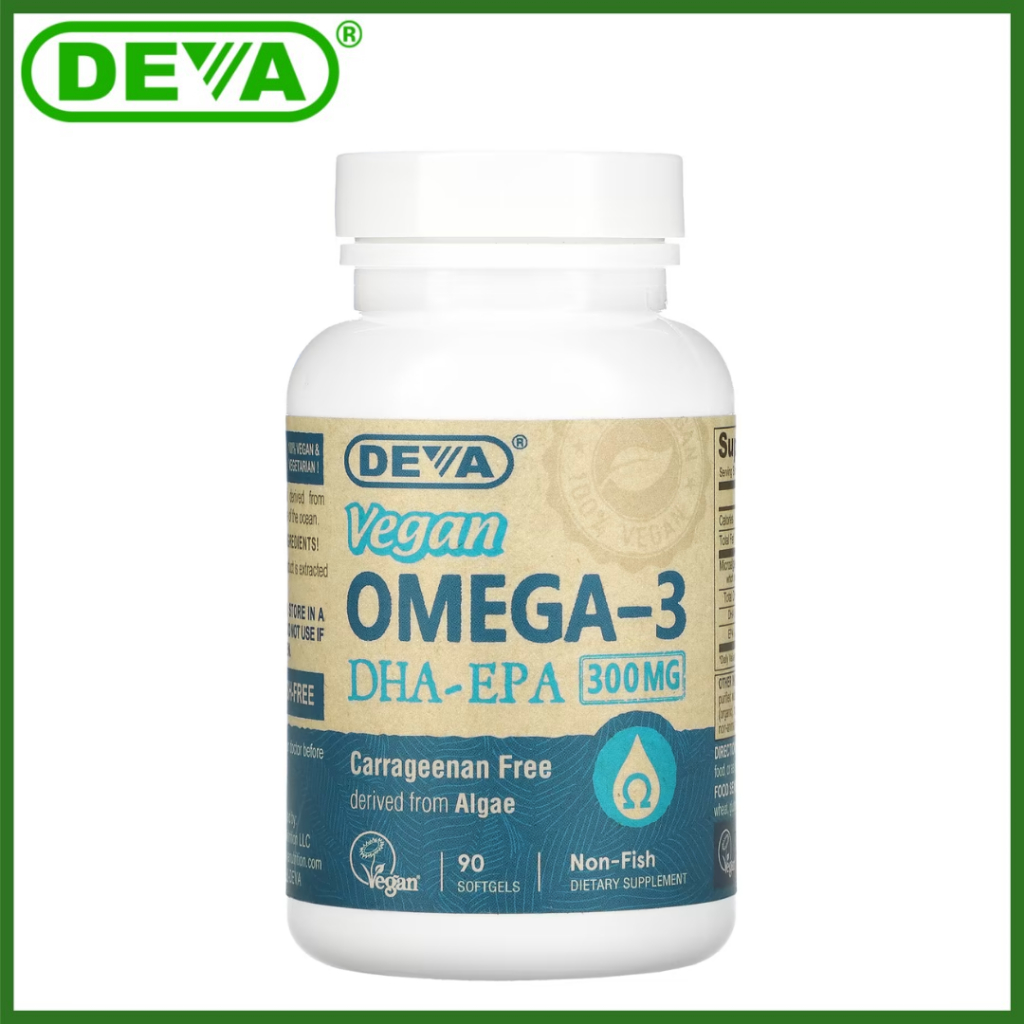 Nordic Naturals | Deva, Vegan Omega-3, DHA-EPA, 300 mg, 90 Softgels ...