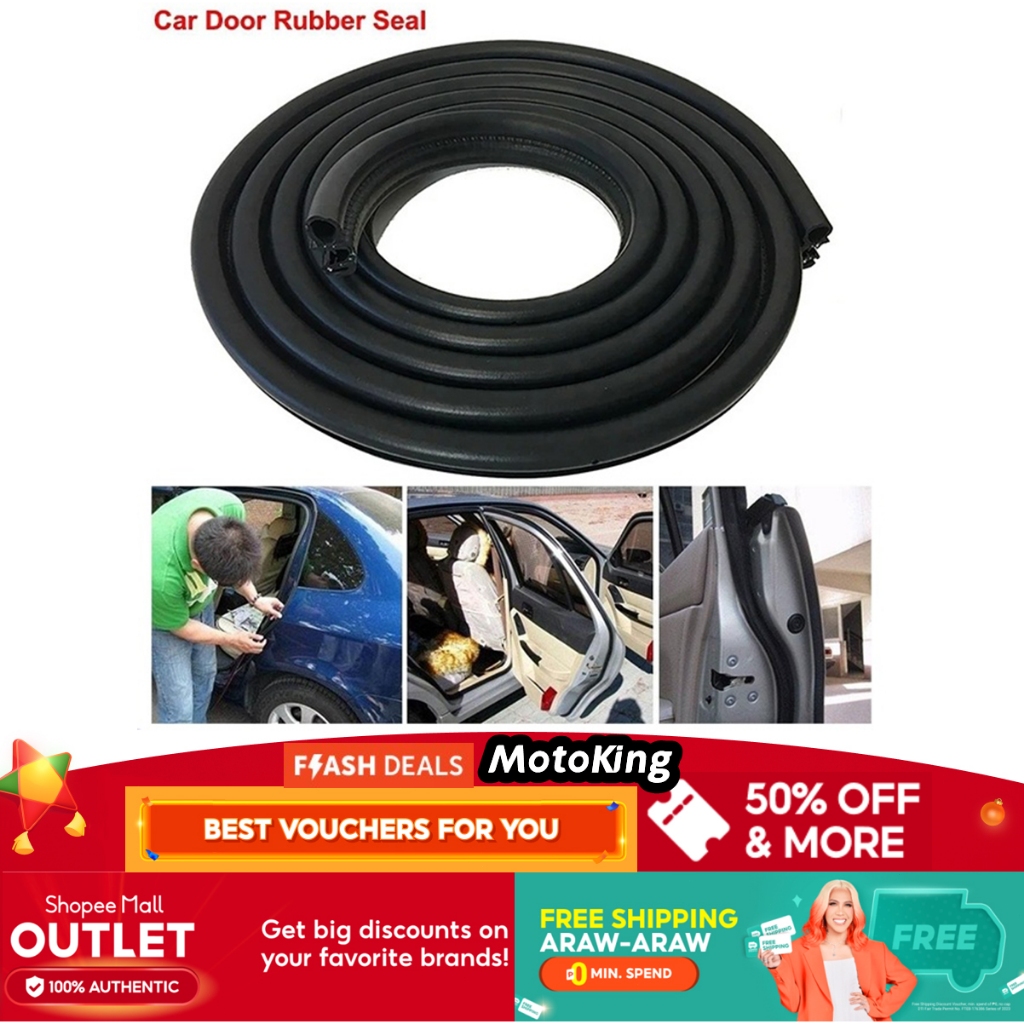 5 Meters Car Door Seal Strip Auto EPDM Trim Sealing U Shape PVC Trim ...