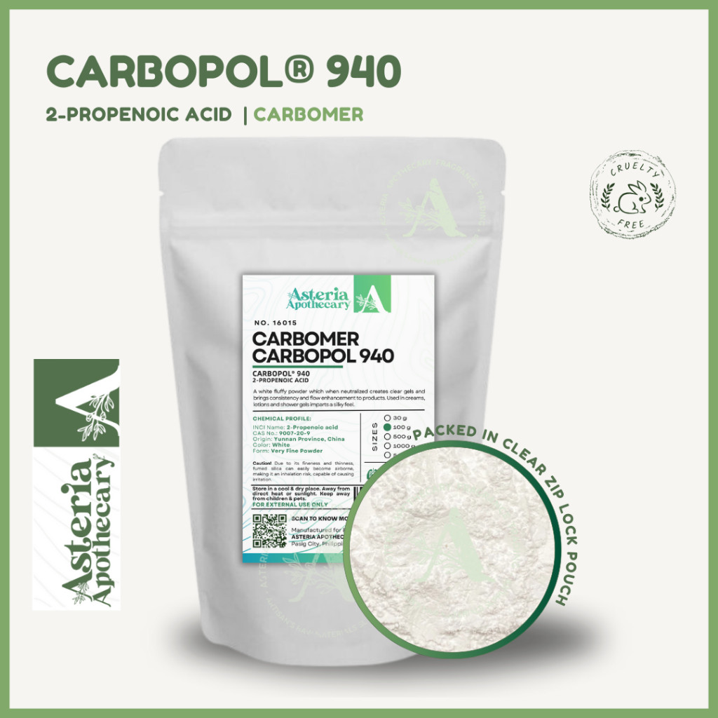 CARBOMER | Carbopol 940 30g & 100g - Asteria Apothecary | Shopee ...