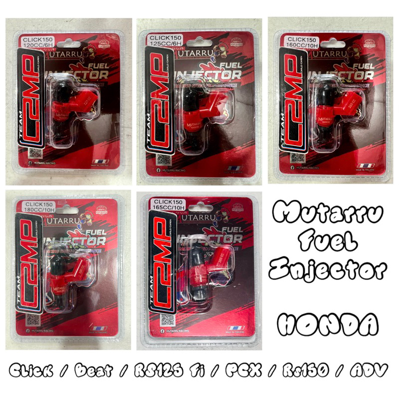 Mutarru Fuel Injector Honda Click 125 Click 150 Beat Fi RS 125 RS 150 ...