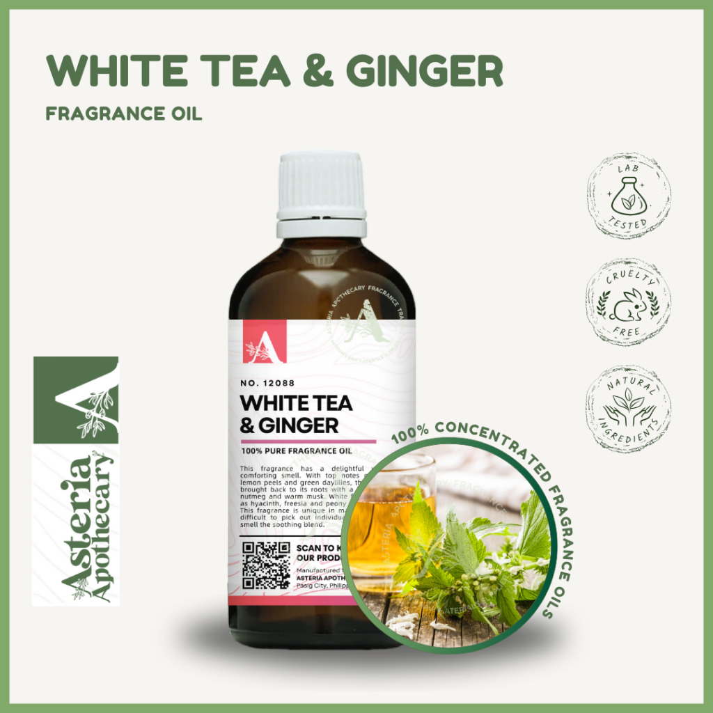 White Tea & Ginger Fragrance Oil (30ML & 100ML) for Soap, Candles ...