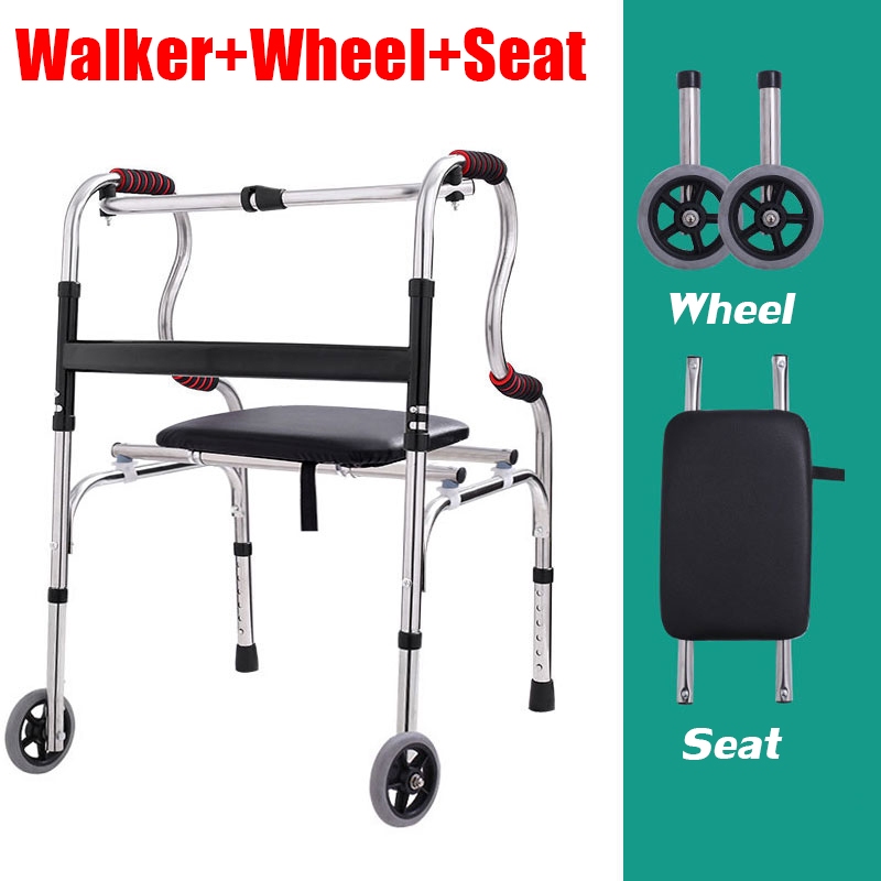 Adult walker Elderly walker 8 Levels adjustable Walker for elderly with ...