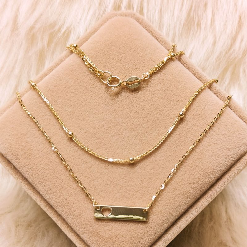 [COD] Jewelry - 18k Saudi Gold - Adjustable Chains w Pendants (multiple ...