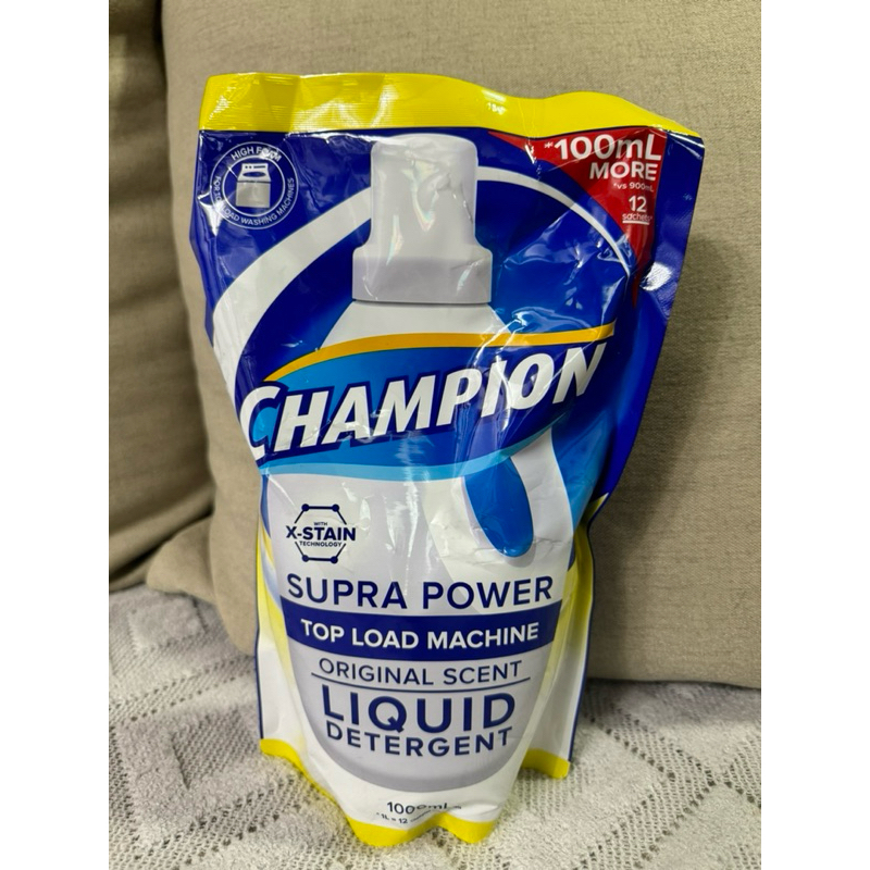 Champion Liquid Detergent Supra Power 1000ml | Shopee Philippines