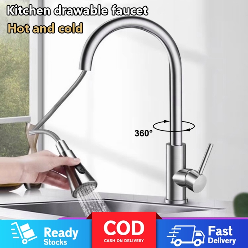 kitchen sink faucet gripo stainless faucet black Pull out faucet ...