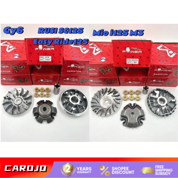 M.POWER STOCK PULLEY SET (MIO SPORTY / MIO i125 / Click 125i / MX-125 / GY6-125 / BEAT CARB ...