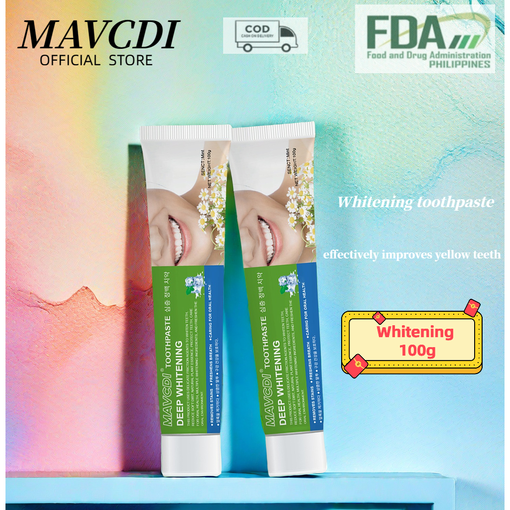 MAVCDI Toothpaste Fresh Breath Stain Removal Stain Prevention Whitening ...