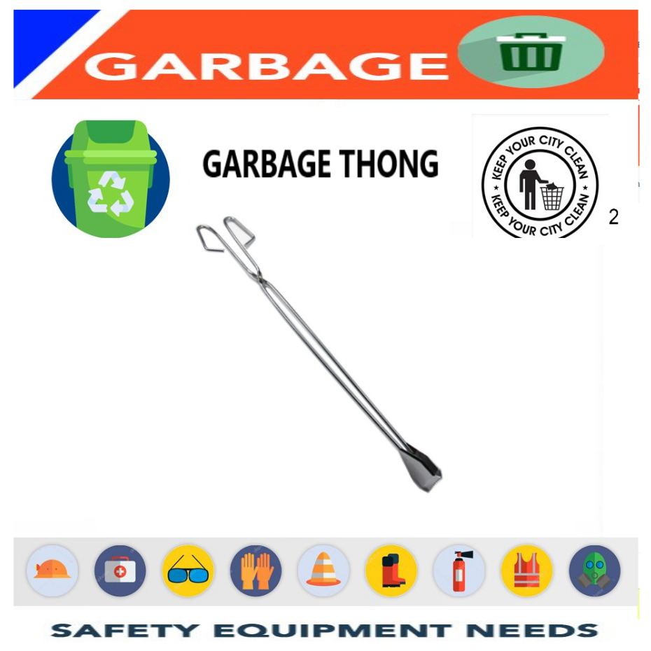 Stainless Steel Garbage Clips Fire Garbage Thongs Picker, Sanitation ...