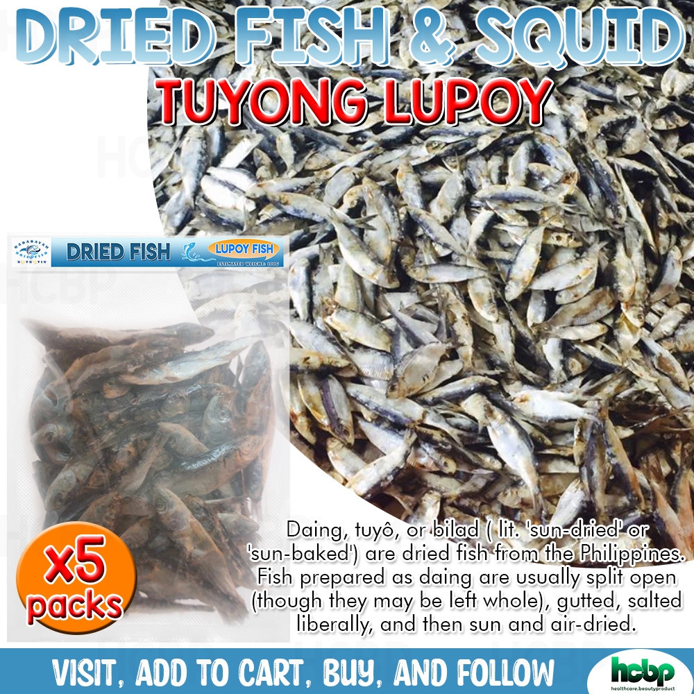 Dried Fish LUPOY Maliit na Tuyo Lupoy Isda ( 500g/1Kilo ) Sun Dried Fish Quality Taste Dried ...