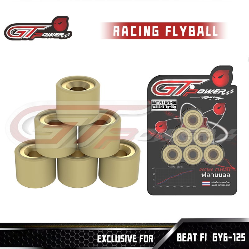GT POWER Racing FlyBall / Pulley Ball BEAT FI / GY6-125 / GY6-150 Made in Thailand | Shopee ...