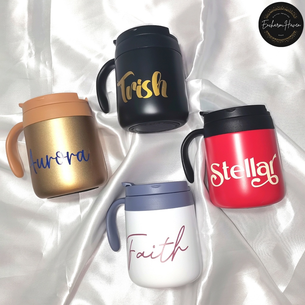 Stainless Steel Coffee Mug with Handle 350ml - Mark Cup 304 (Customized ...
