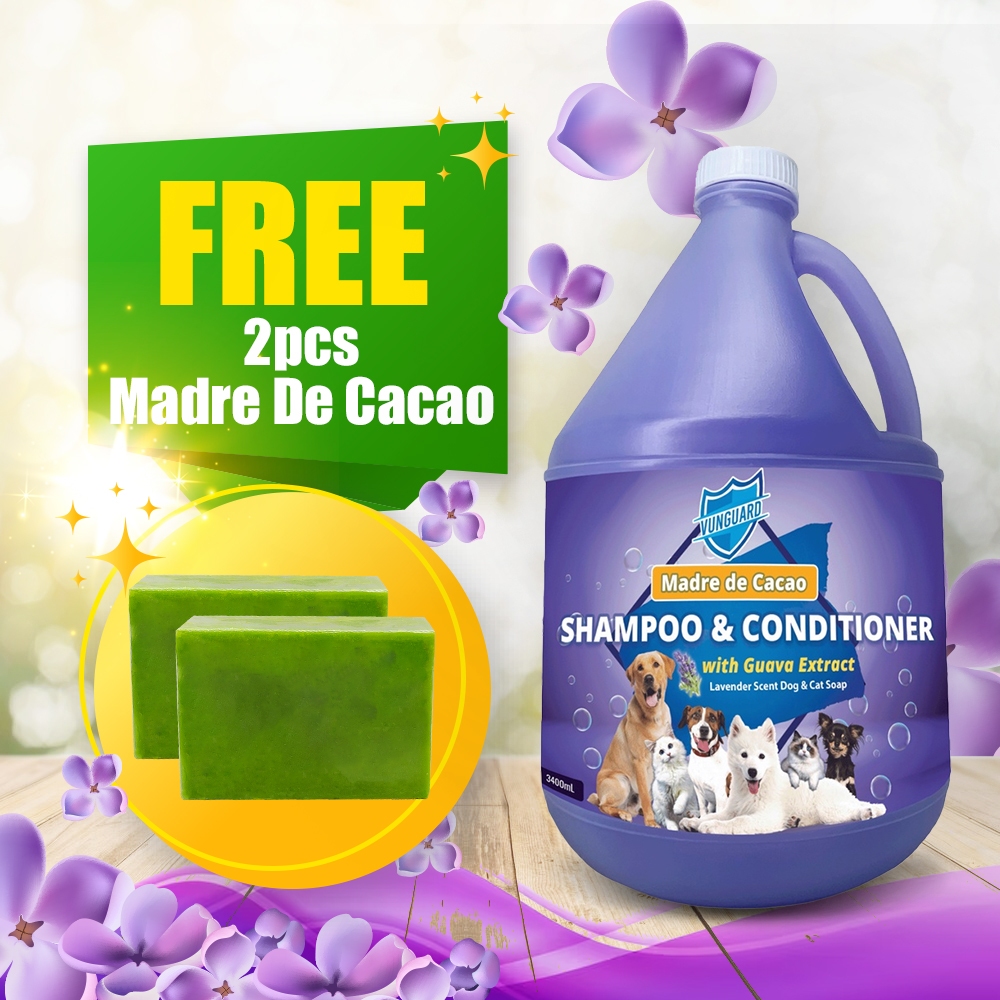 Madre De Cacao Pet Shampoo And Conditioner Lavender Scent - 1 Gallon ...