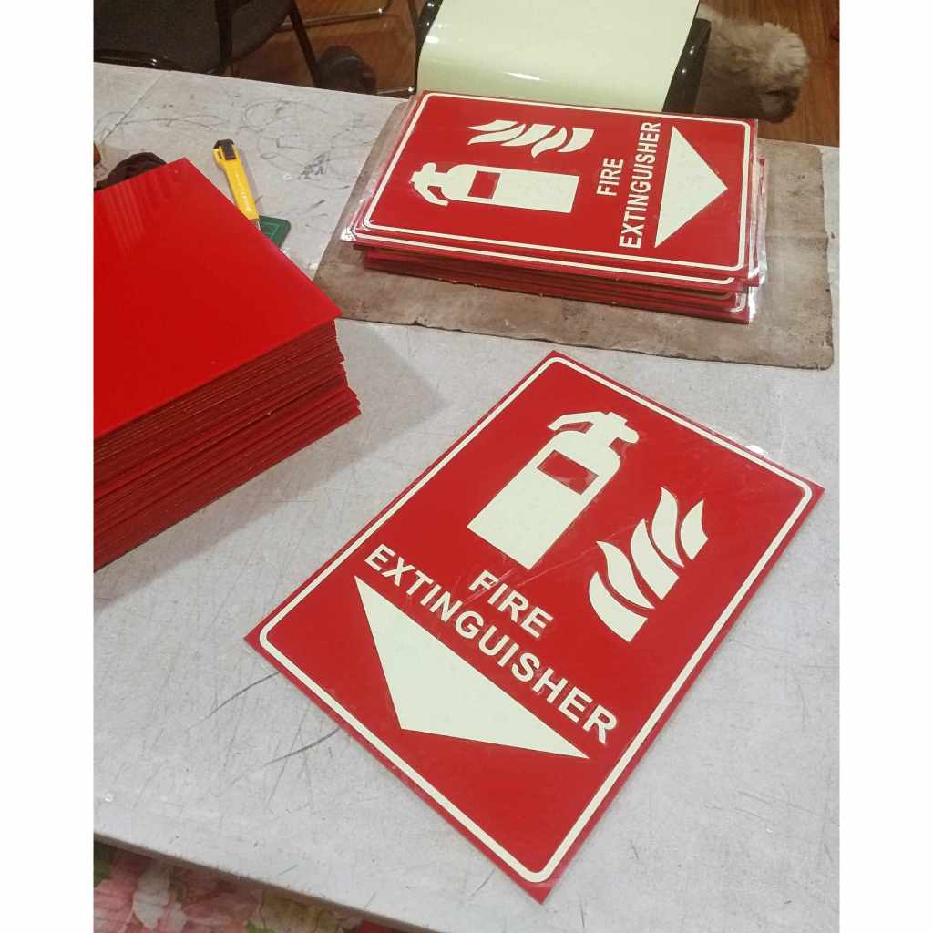 Luminous Fire Extinguisher Sign 21cm x 30cm | Shopee Philippines