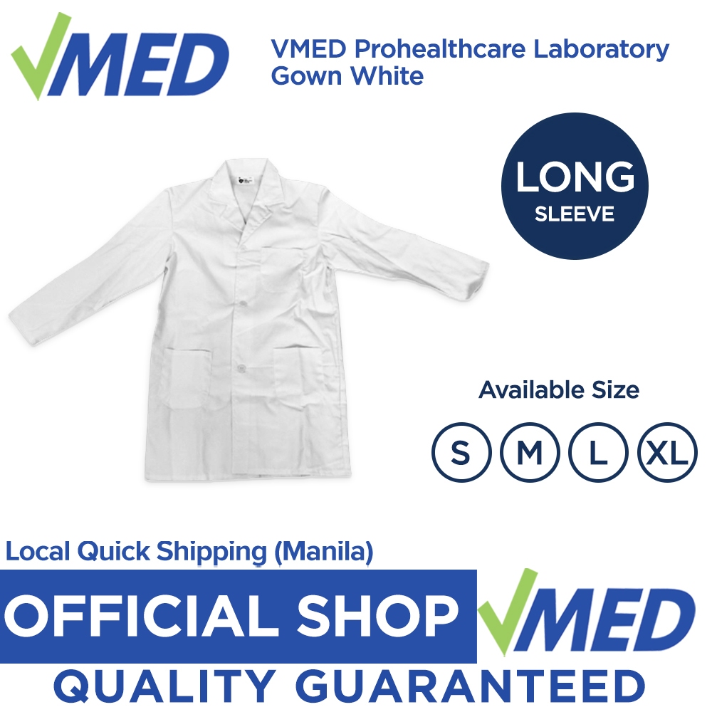 VMED Prohealthcare Lab Gown Long Sleeve | Shopee Philippines