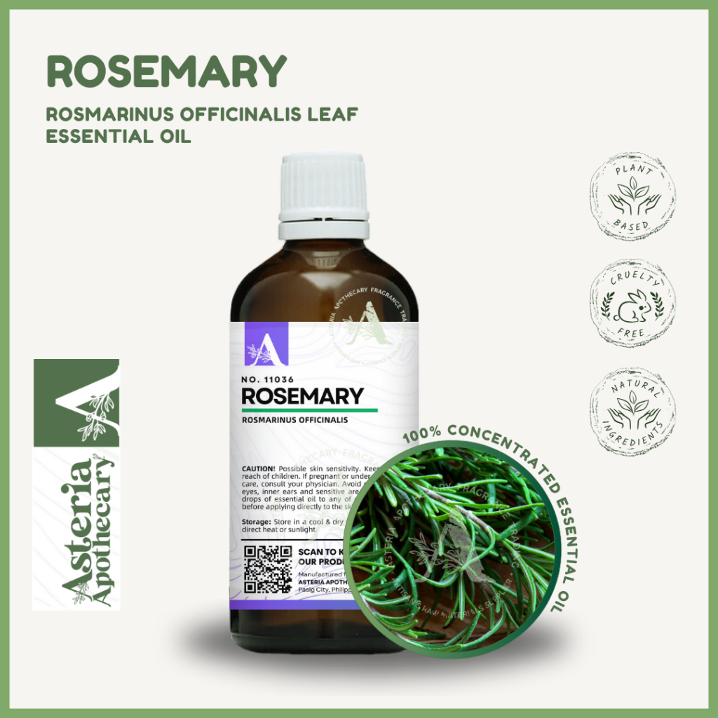 Rosemary Essential Oil (30mL & 100mL) - Asteria Apothecary | Shopee ...