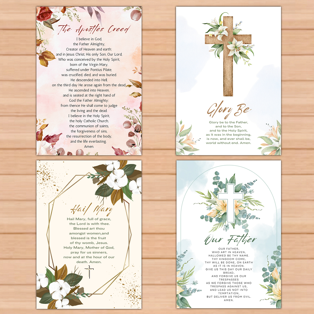 Prayers Photo Laminated A4 Size Wall Decor | Shopee Philippines