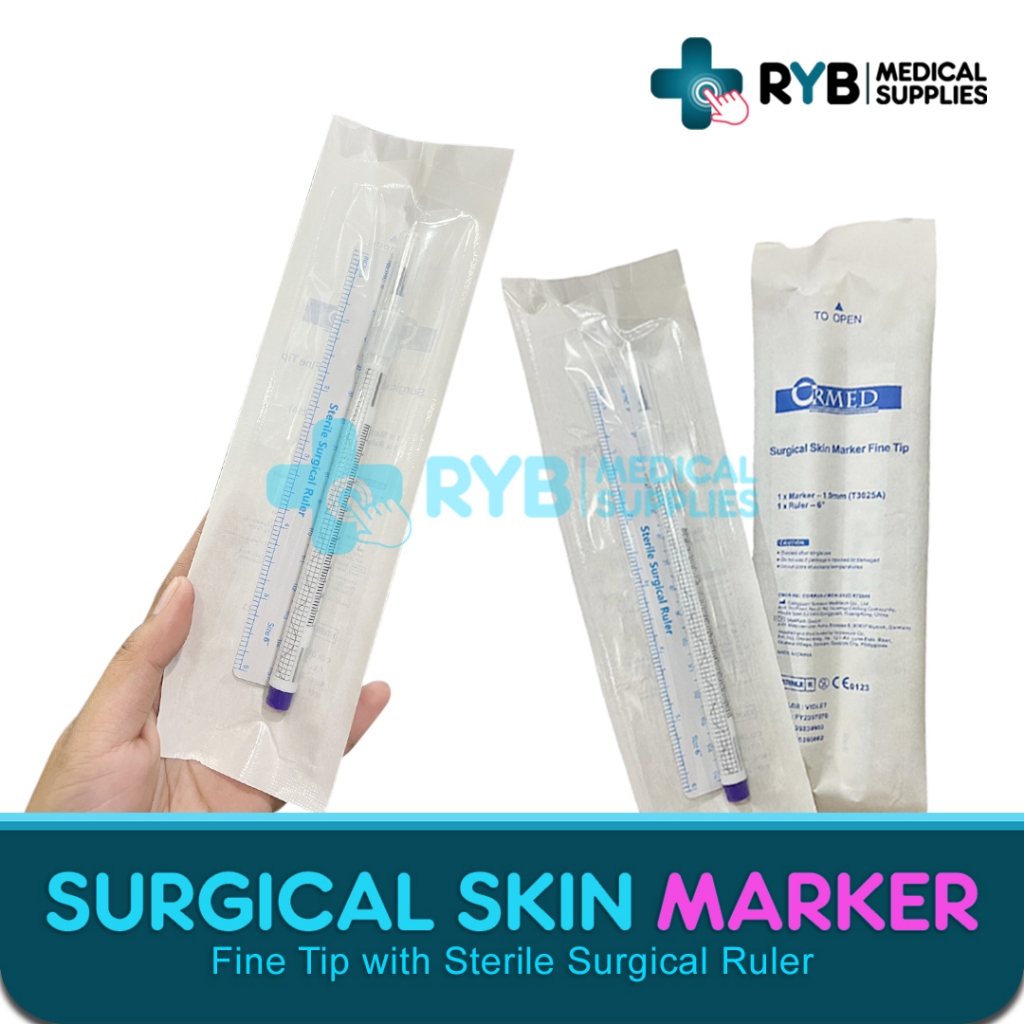 Surgical Skin Marker with Ruler sterile - Ormed | Shopee Philippines