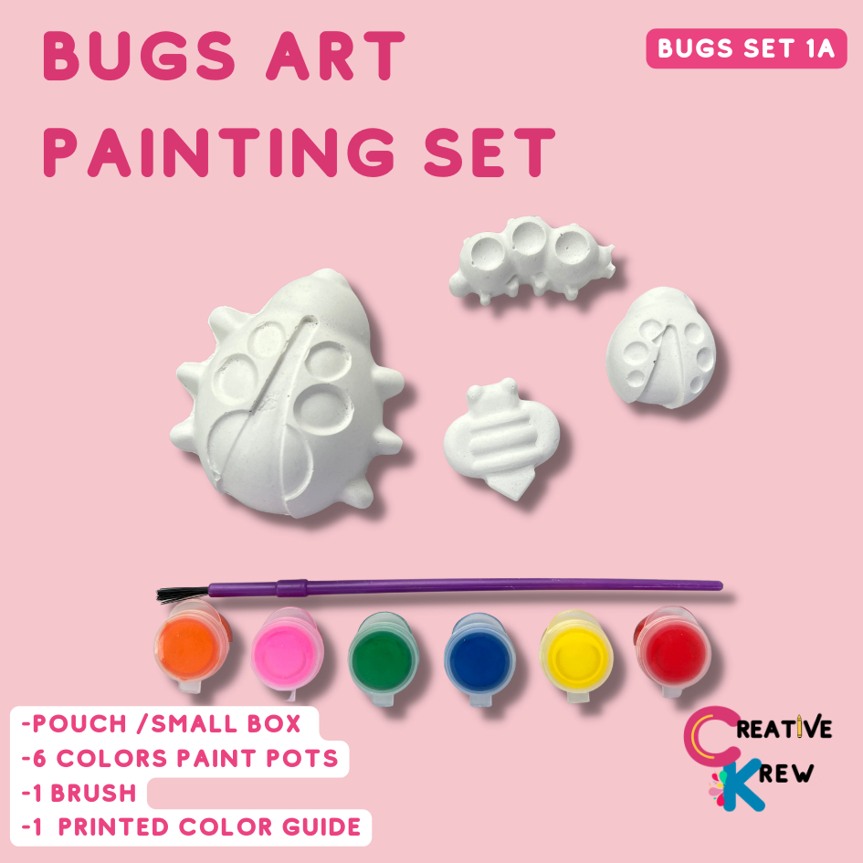 BUGS PLASTER PAINTING SET / KIDS ACTIVITY SET/ PARTY GIVEAWAYS/ GIFTS ...