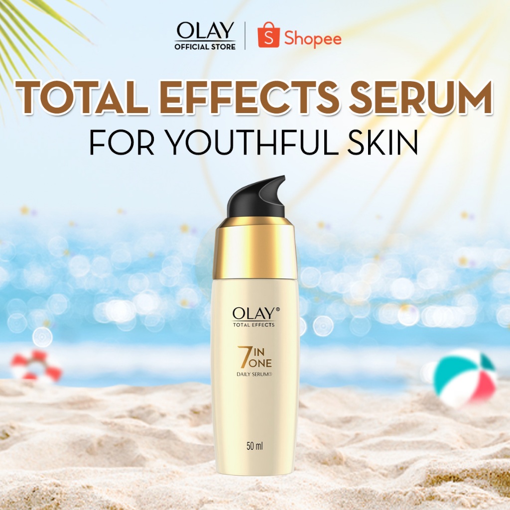 Olay Total Effects Niacinamide Anti Aging Serum Skincare 50ml | Shopee ...