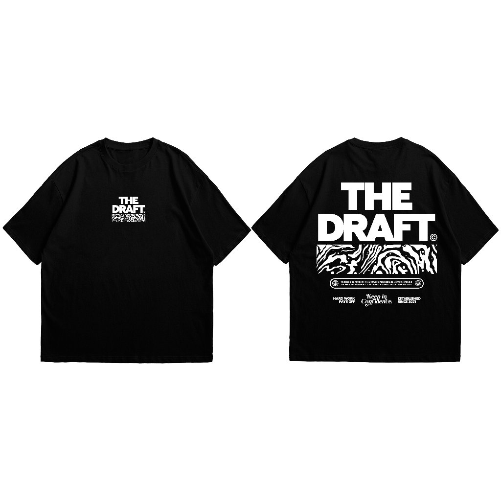 THE DRAFT "DISTORTED" TEE BLACK COLORWAY | Shopee Philippines