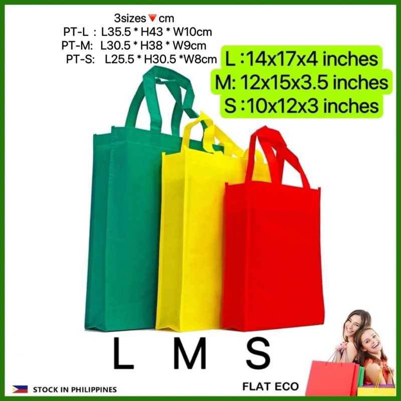 100pcs Eco Bag Tote Handbag Expandable Reusable Shopping Non-woven Loop ...