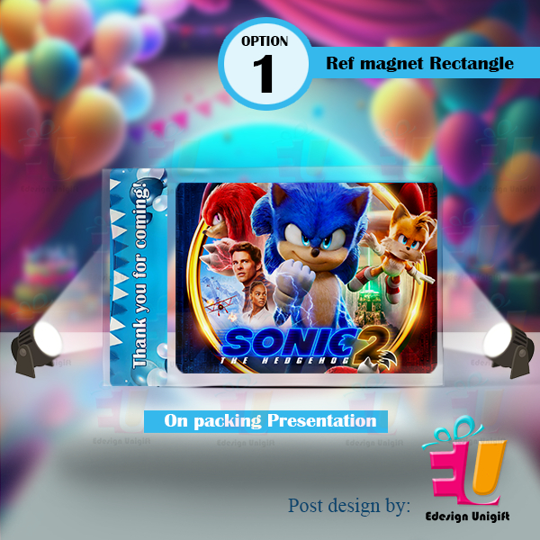 Sonic Ref Magnet / Sonic Souvenir / giveaways / gift / birthday ...