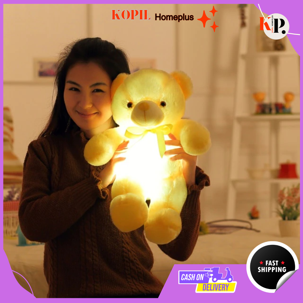 Kopil Soft and Glowing Cuddly Bear with LED Lighting | stuff toys with ...