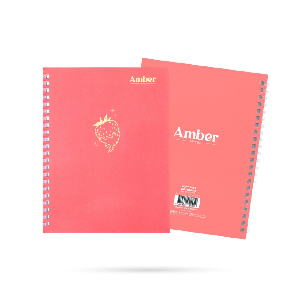 AMBER NOTES Soft Ring Notebook Pastel 20cm x 15cm | Shopee Philippines