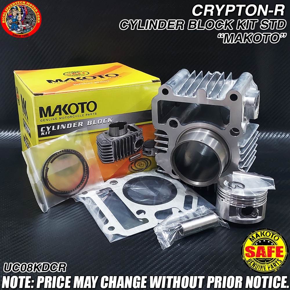 CRYPTON-R CYLINDER BLOCK KIT STD "MAKOTO" (UC08KDCR) | Shopee Philippines