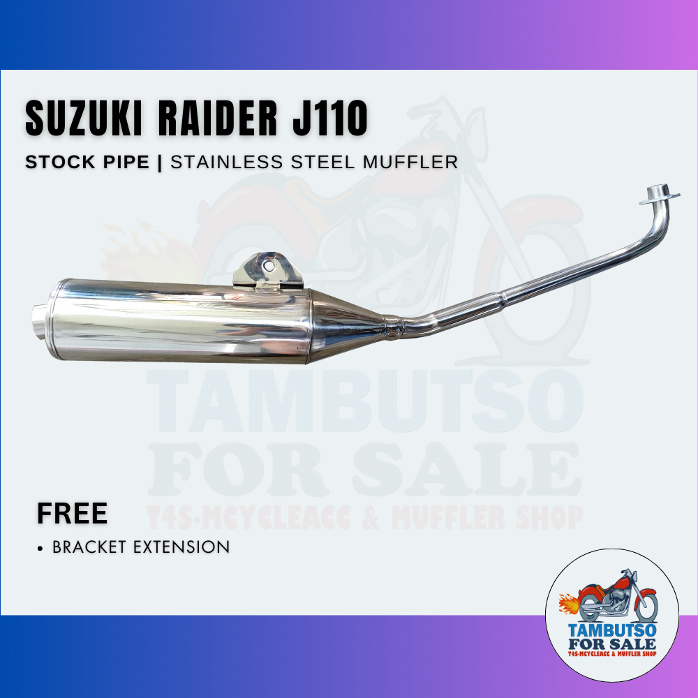 Suzuki Raider J 110 Stock Pipe Type Muffler for Raider J 110 Exhaust ...