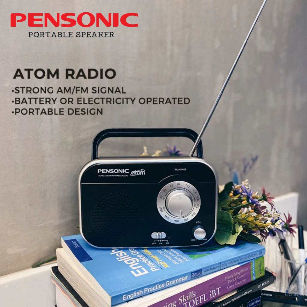 PENSONIC Atom Portable AM/FM Radio Dyanamic Bass Speaker 220V / R14 ...
