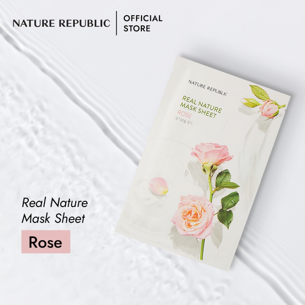 Nature Republic Real Nature Rose Mask Sheet | Shopee Philippines