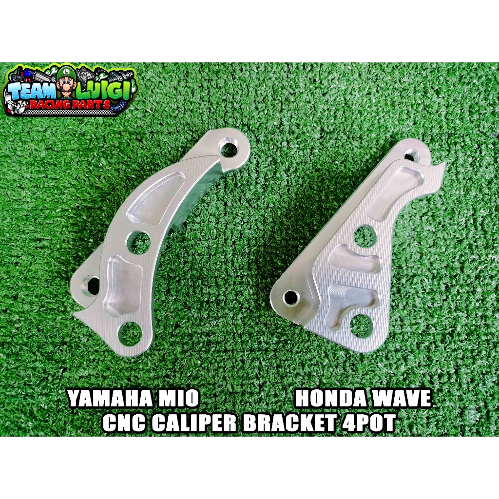 CNC CALIPER BRACKET 4 POT ( HONDA WAVE / YAMAHA MIO ) | Shopee Philippines