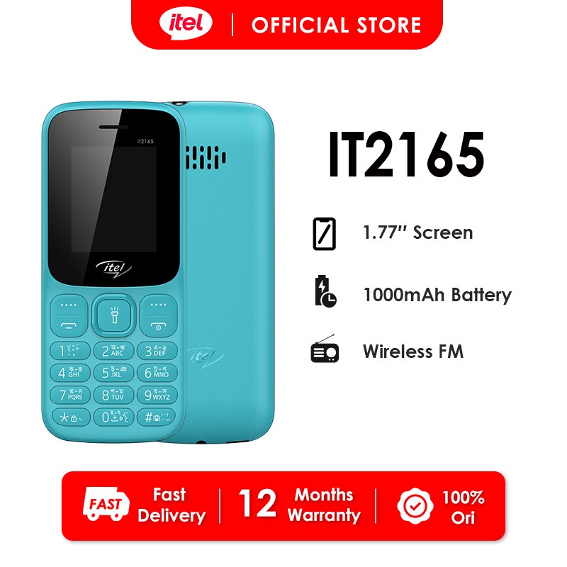 Itel 2165 Basic Cellphone Dual Sim Original (Keypad) 1.77"Screen Wirelees Fm | Shopee Philippines