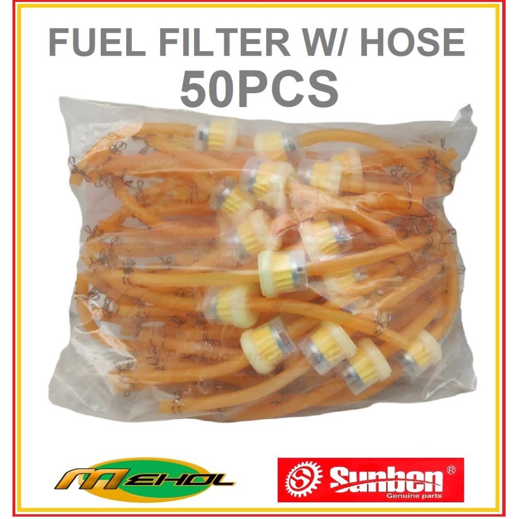 50PCS MOTORCYCLE FUEL FILTER PETROL PIPE WITH DOUBLE HOSE UNIVERSAL ...