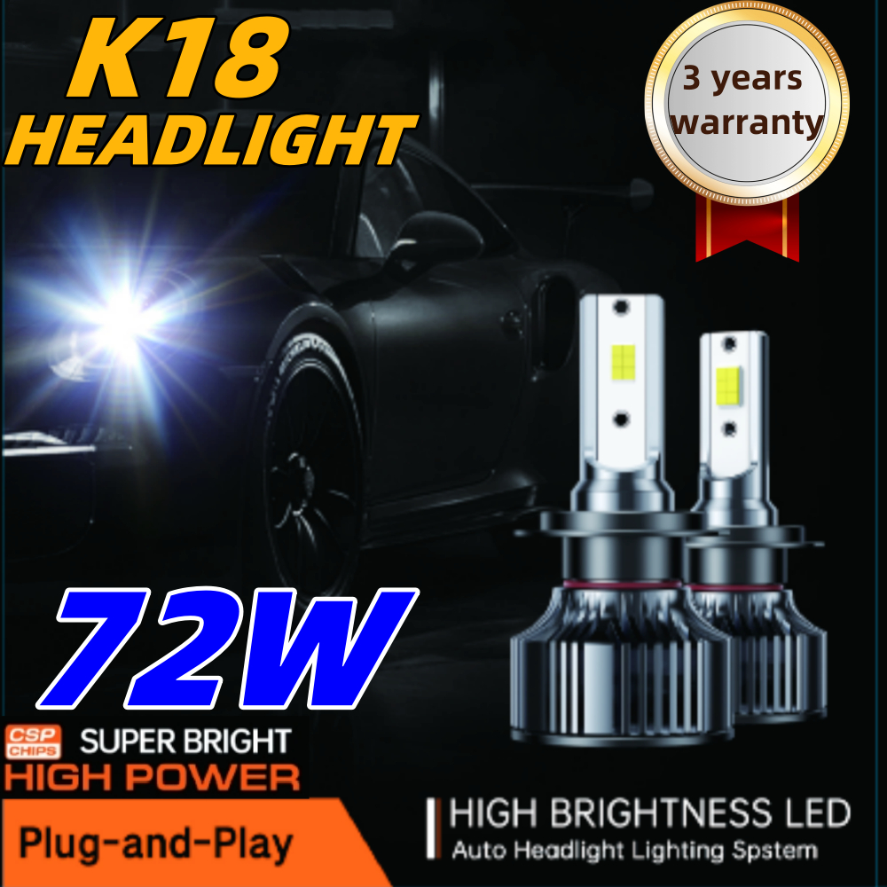 2PCS H4 LED Headlight for Car H4 H7 H8 H9 H11 led Bulb 12V 72W 10000LM ...