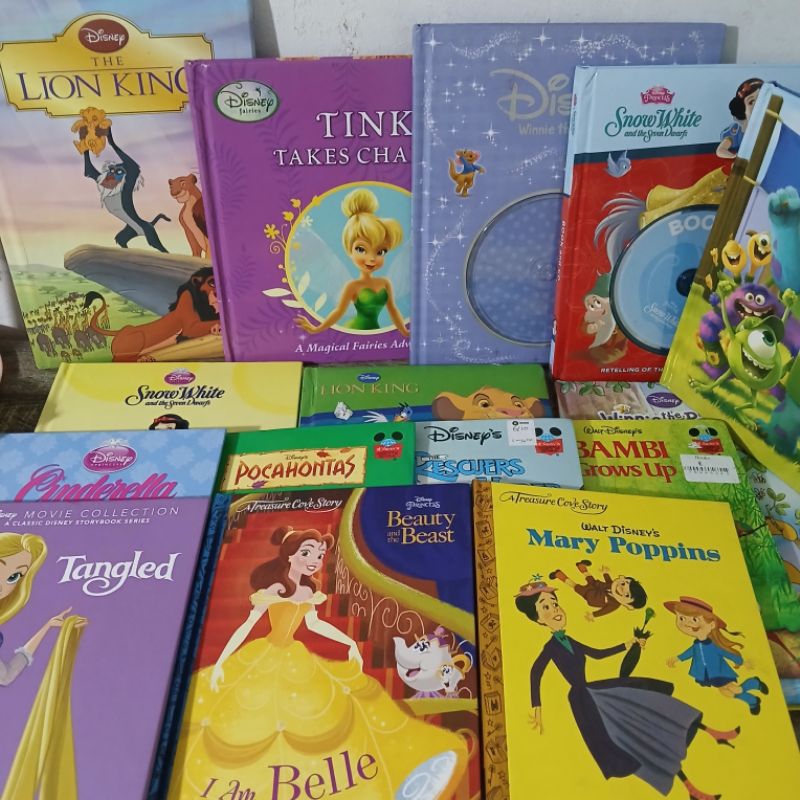 Disney Pixar and Disney Wonderful World of Reading Hardcover Storybooks ...