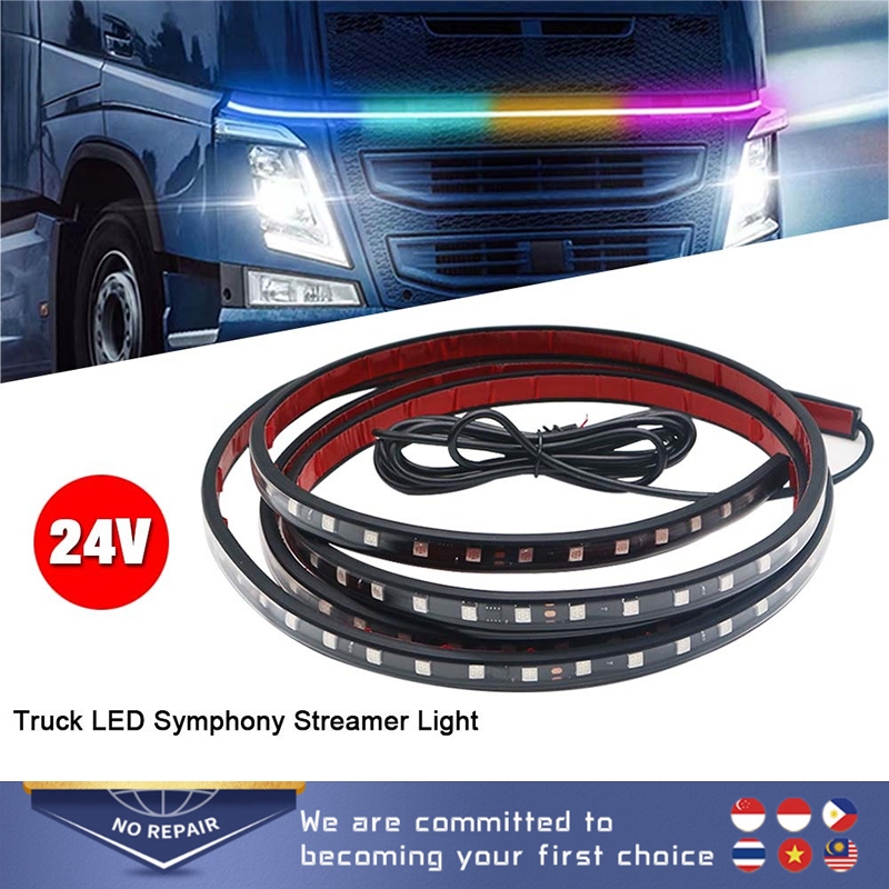 1M/2M Truck Light 24V Strobe Running Streamer Led strip lights Dynamic ...