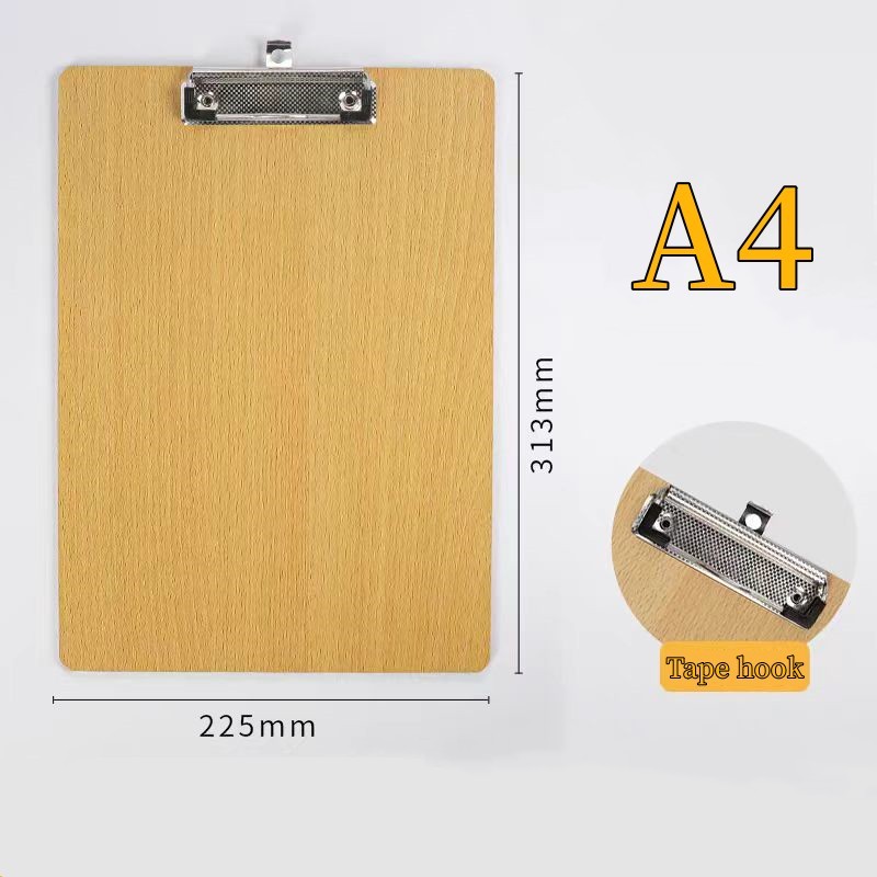 A4 Clip Board Hard Board Long Clipboard File Paper Folder Writing Pad ...