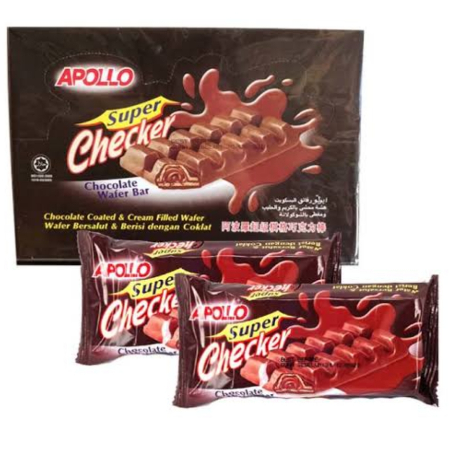 Apollo Super Checker Chocolate Wafer | Shopee Philippines